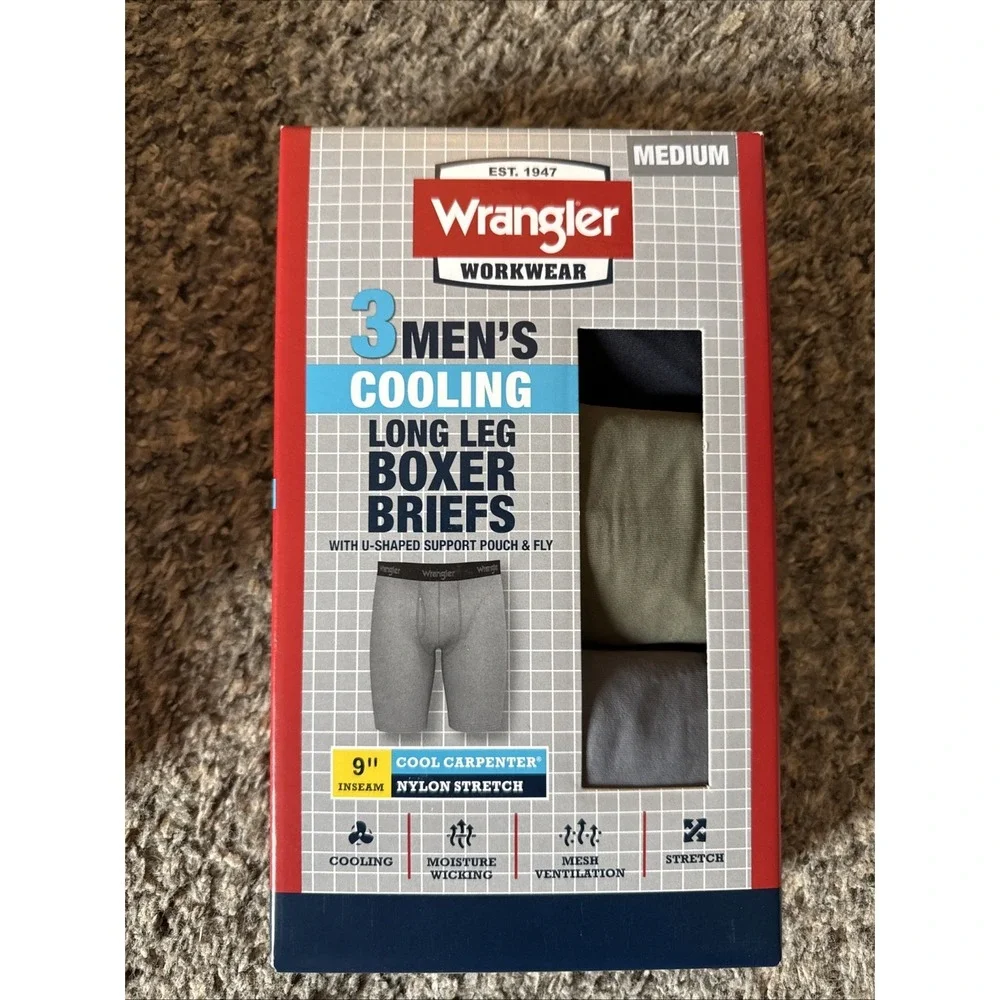 Wrangler | Underwear & Socks | Wrangler Boxer Briefs Workwear Cooling ...